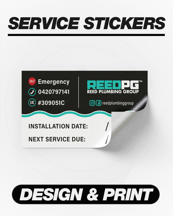 Tradie Service Stickers – Install Date / Next Service Due - TheLift ...
